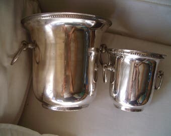 Silver ice bucket | Etsy