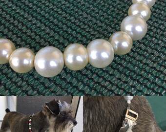 Pearl dog collar | Etsy