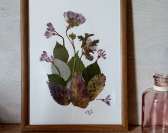 Pressed flower art | Etsy