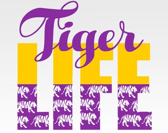 Lsu tigers svg file | Etsy