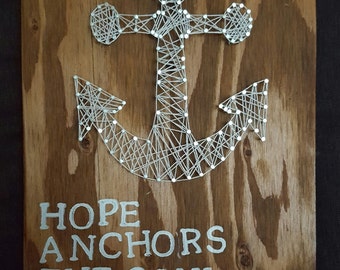 Anchor string art | Etsy