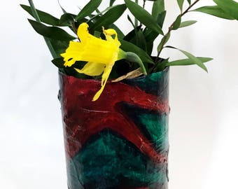 Paper mache vase | Etsy