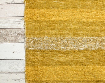 Yellow rug | Etsy