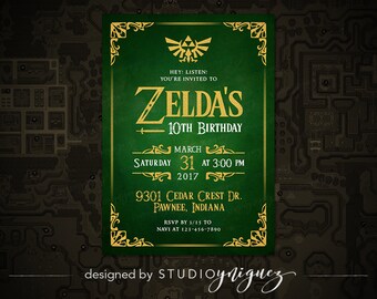 Zelda invitation | Etsy