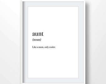 Aunt definition | Etsy