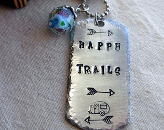 Happy trails tags | Etsy