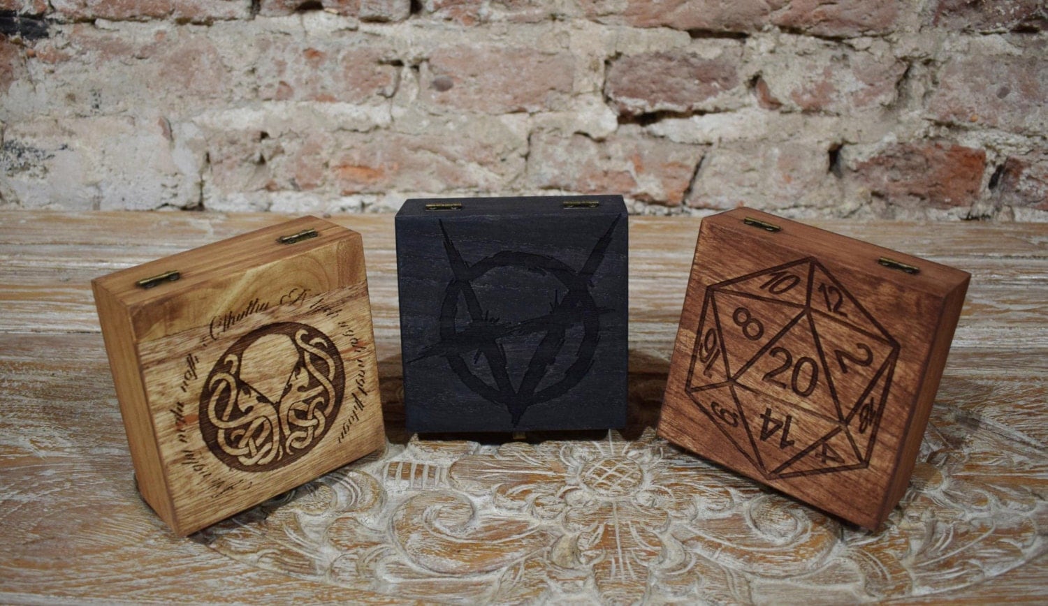 Small Dice Box Game Dice Box RPG Dice Box Vampire