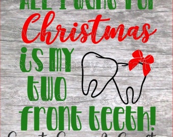 Two front teeth | Etsy