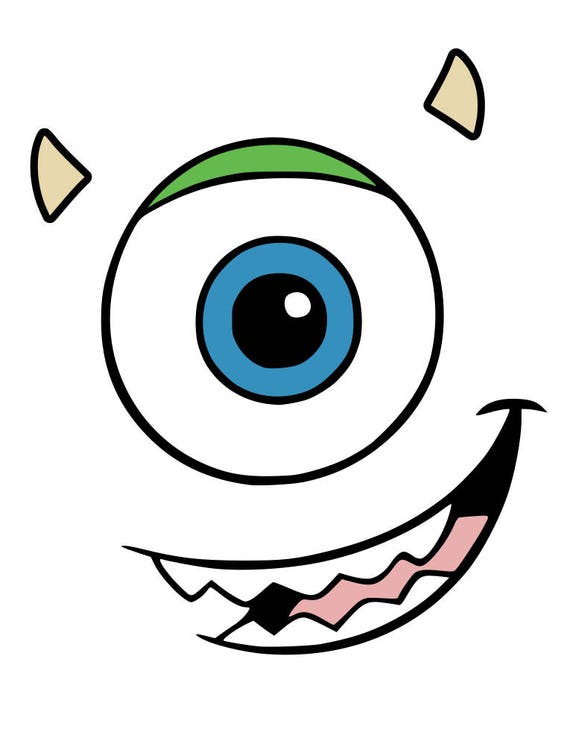 Mike Sully And Boo Faces Svg Pdf Png Files