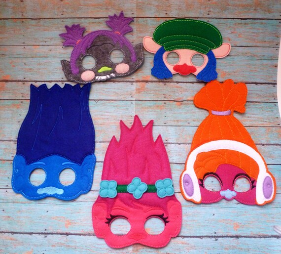 Troll Masks Different Characters Children Sized Also have