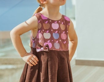 Girls Dress Pattern with Flutter Sleeve How to Sew the
