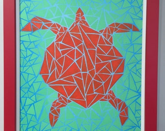 Sea turtle mosaic | Etsy