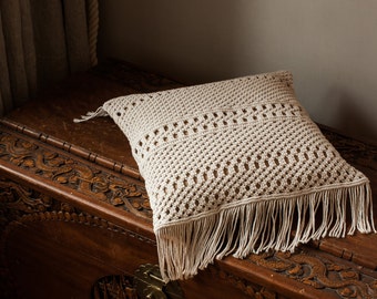 Macrame pillow | Etsy