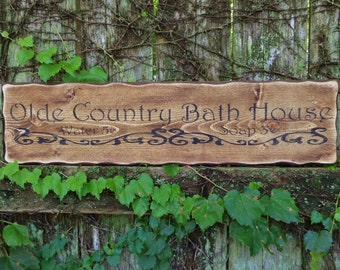 Bath house sign | Etsy