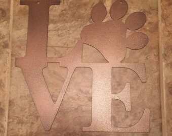 Love paw print | Etsy