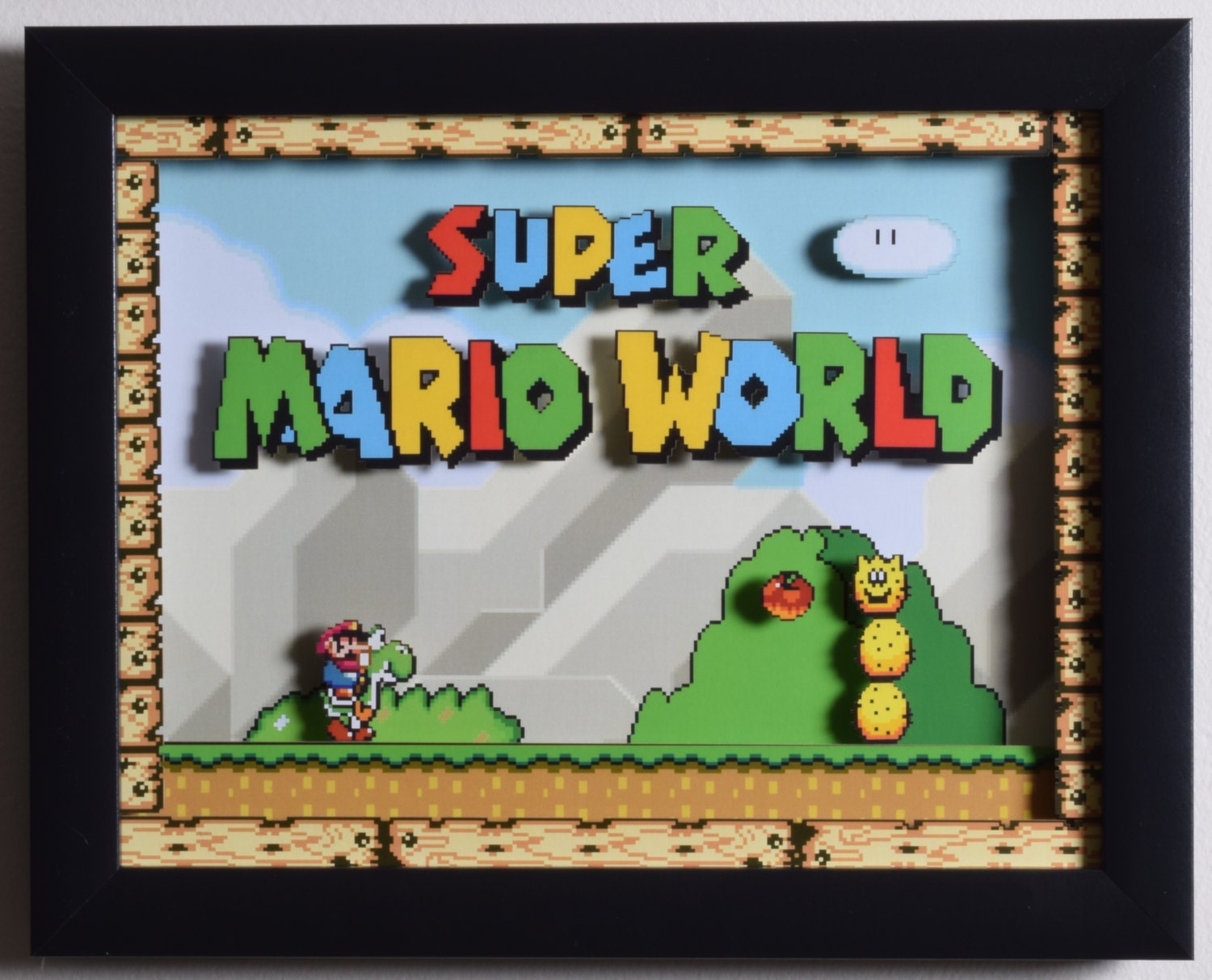 Super Mario World SNES Title Screen 3D Video