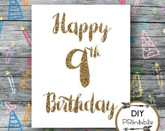 9th birthday | Etsy