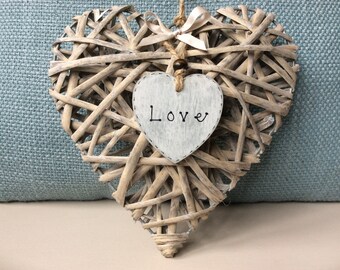 Wicker heart | Etsy