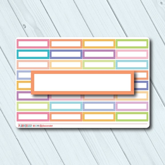 Blank Planner Stickers Fillable Tracker Erin Condren Life