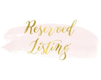 Reserved listing | Etsy