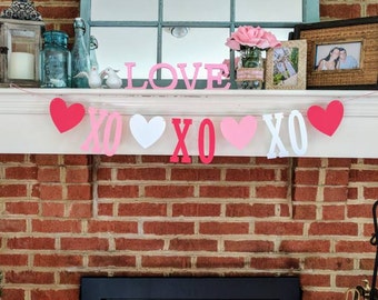 Valentine day banner | Etsy