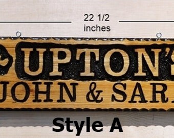 Routed wood signs | Etsy