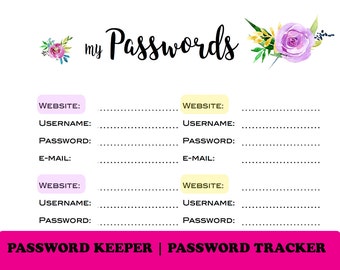 Password keeper | Etsy