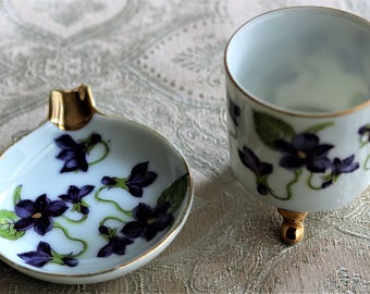 Lefton violets | Etsy