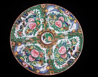 Rose medallion plate | Etsy