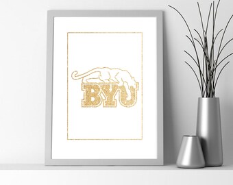 Custom BYU Birthday Invitation