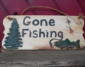 Funny fishing signs | Etsy