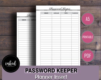 Password keeper | Etsy