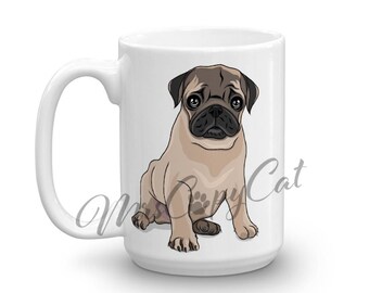 Pug mug | Etsy