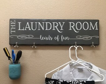 Laundry room hooks | Etsy