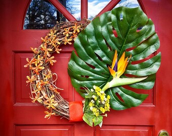 Tropical wreath | Etsy