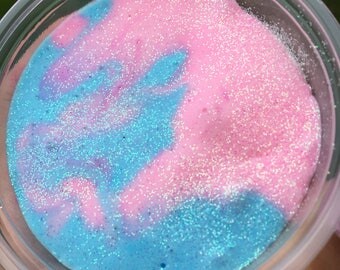 Blue fluffy slime | Etsy