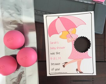 Eos lip balm card | Etsy