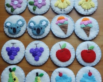 Felt memory game | Etsy