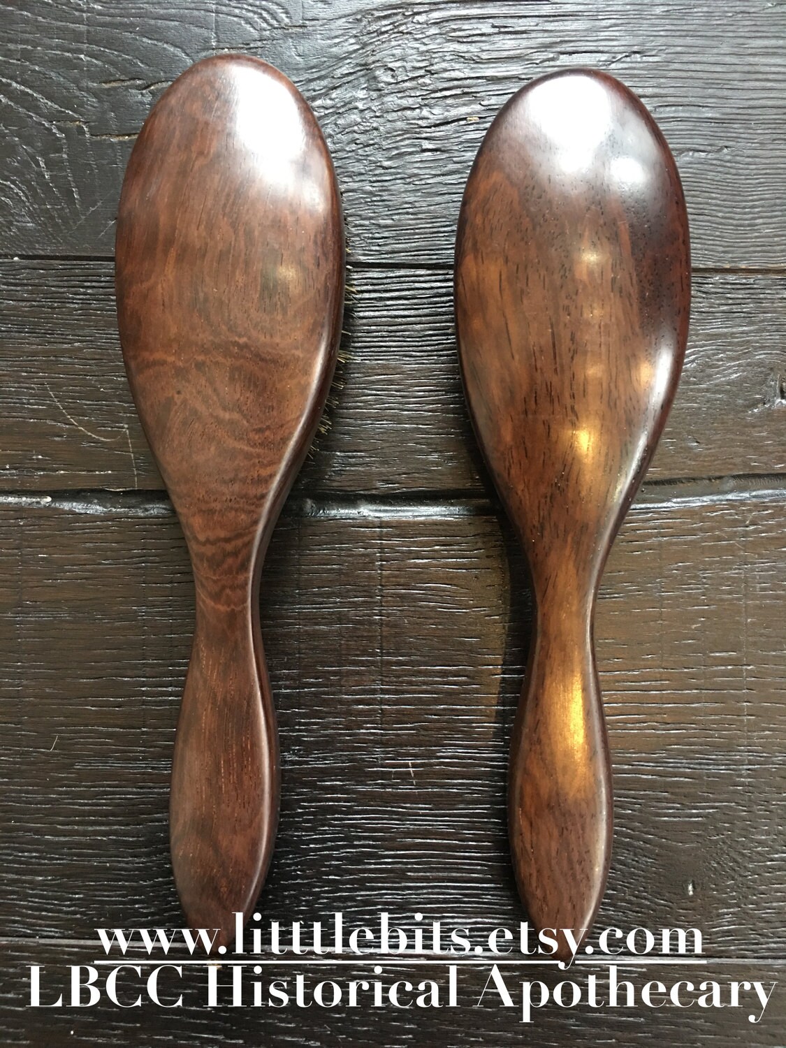 19th-20th Century Medium-Hard Boar Bristle Hair Brush