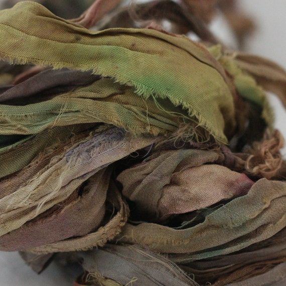 Sari Ribbon Pick Your Color Recycled Silk and Fabric