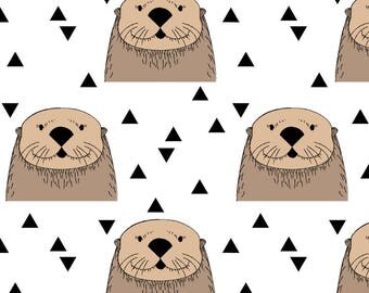 Otter fabric | Etsy
