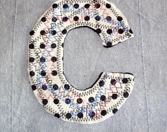 Letter c applique | Etsy