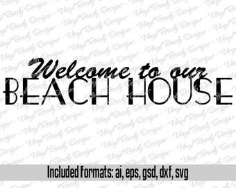 Beach house svg | Etsy