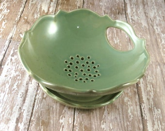 Ceramic strainer | Etsy