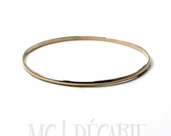 Solid gold bangle | Etsy