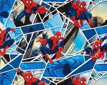 Unique spiderman fabric related items | Etsy
