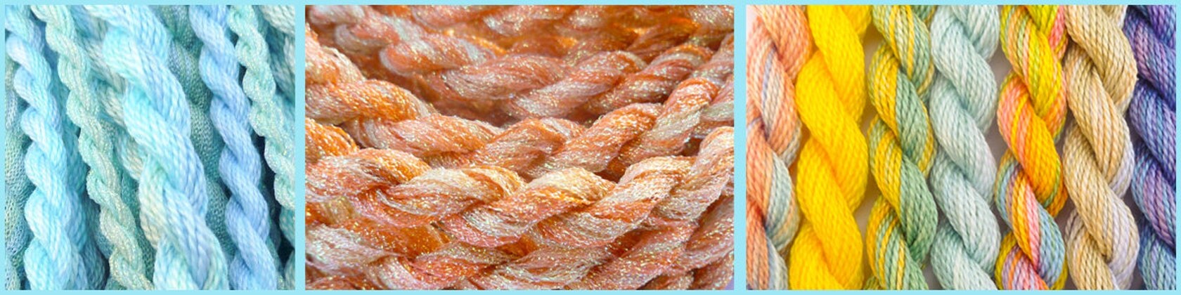 HAND DYED EMBROIDERY THREADS by colourcomplements on Etsy