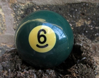 Number 6 pool ball | Etsy