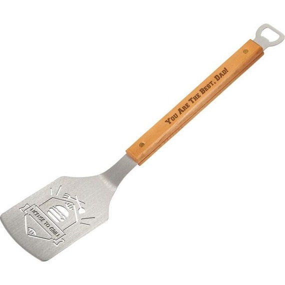 Personalized Grill Design BBQ Spatula Engraved Groomsman