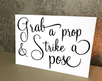 Grab a prop sign | Etsy